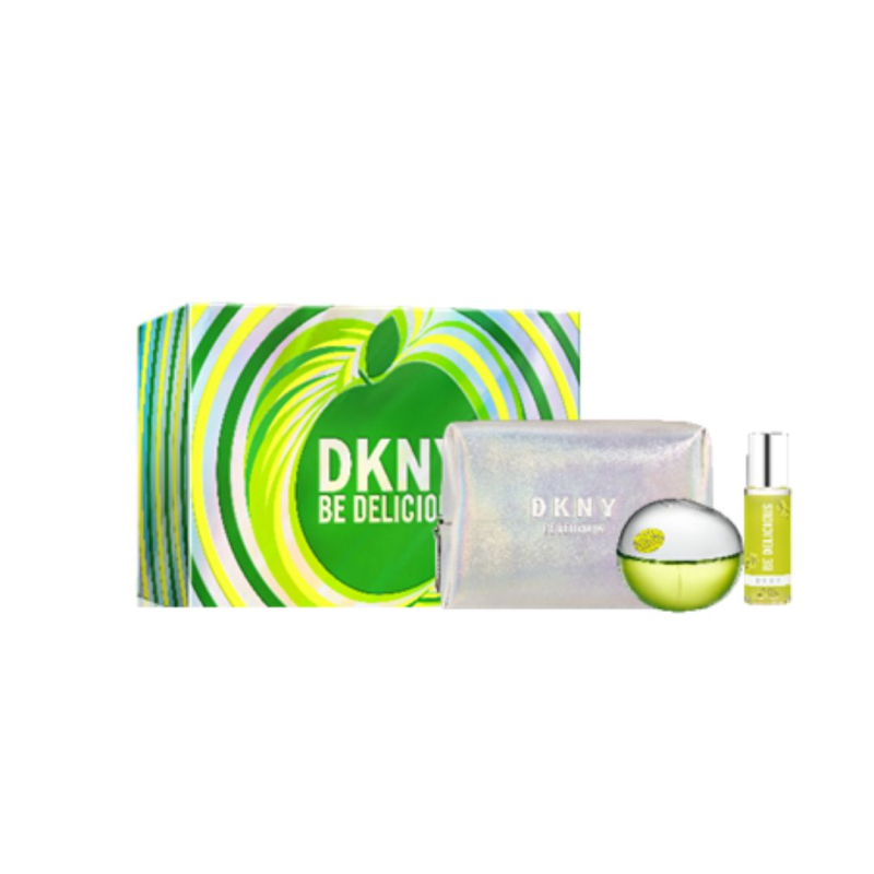Coffret Be Delicious Eau de Parfum avec Body Mist et Pouch de DKNY