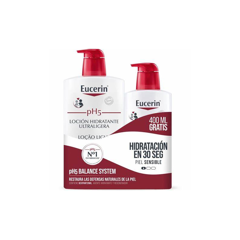 EUCERIN PACK LOTION HYDRATANTE ULTRALIGHT 400ML GRATUIT de Eucerin