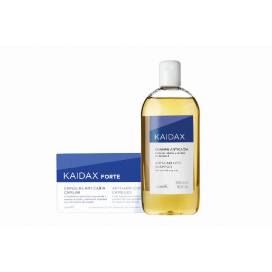EMBALAGEM KAIDAX FORTE 60 CÁPSULAS + CHAMPÔ 500 ML de Topicrem